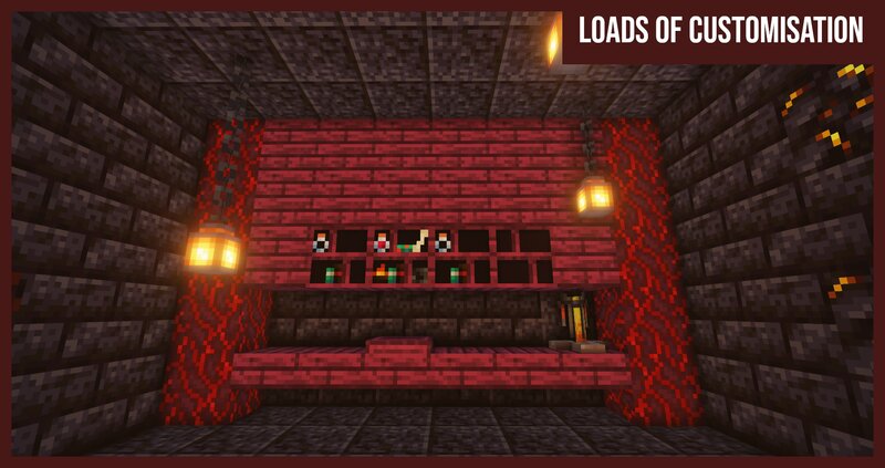 Shelf Storage [More Storage Blocks for Builders!] Minecraft Data Pack