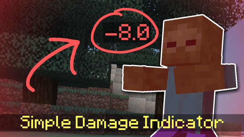 [REWORKED] Simple Damage Indicator Minecraft Data Pack