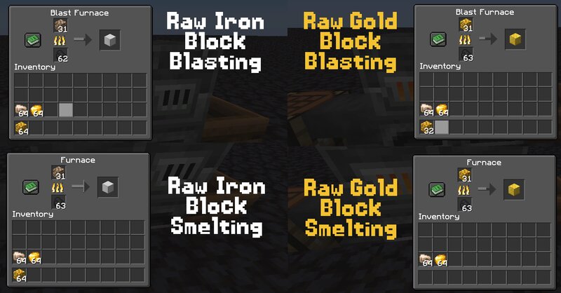 m1n1's Raw Ores Minecraft Data Pack