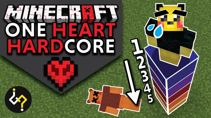 Minecraft Hardcore, but you only have one heart Minecraft Data Pack