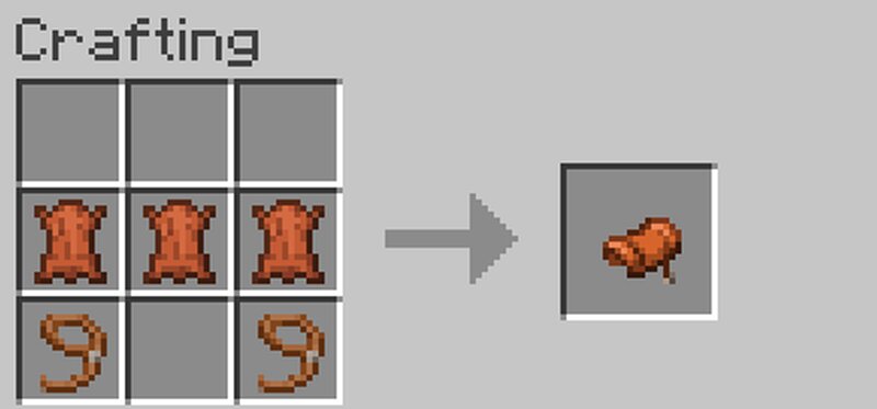 Craftable Saddles Minecraft Data Pack