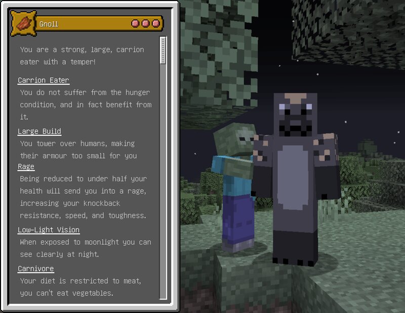 Gnoll Origin Minecraft Data Pack