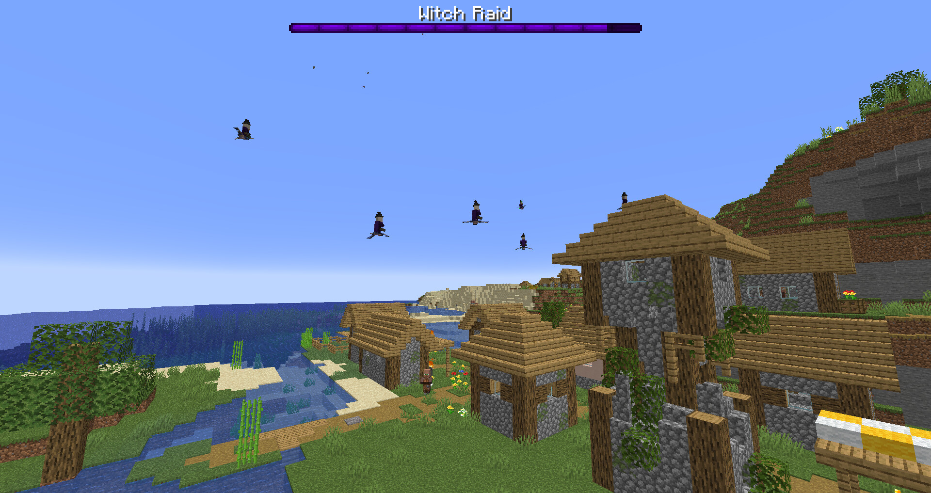 Witch Raids in minecraft 1.18+ Minecraft Data Pack