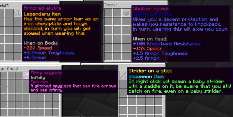 Notgamer's better loot table Minecraft Data Pack