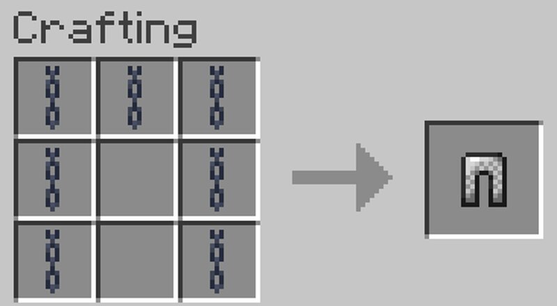 Chainmail Armour Recipes Minecraft Data Pack