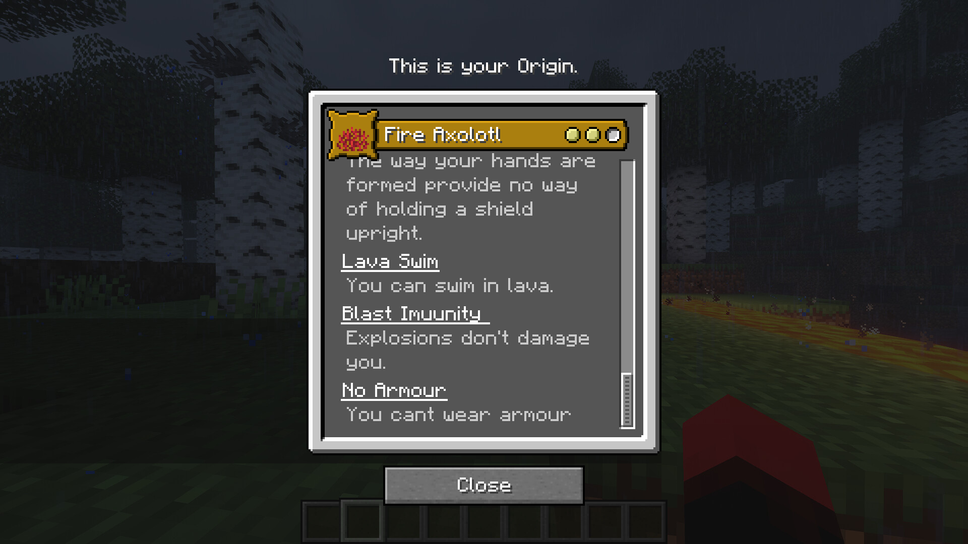 Elemental Axolotl Minecraft Data Pack