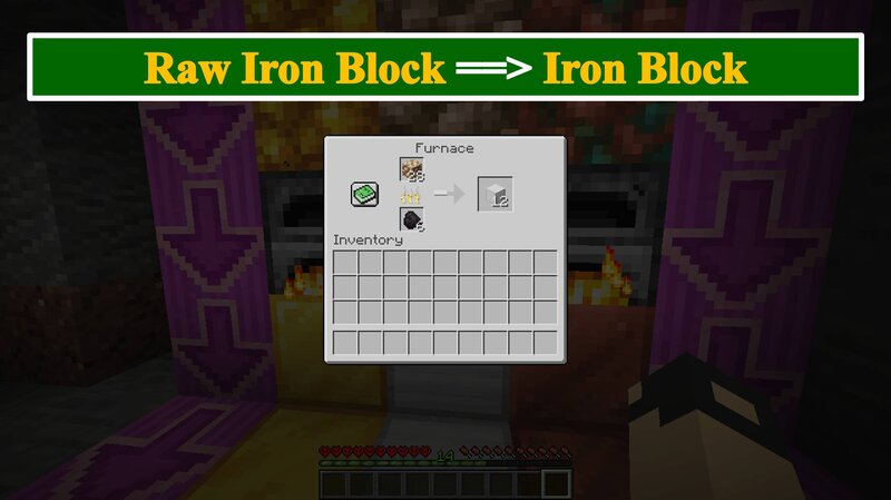 Smeltable Raw Ore Blocks Minecraft Data Pack