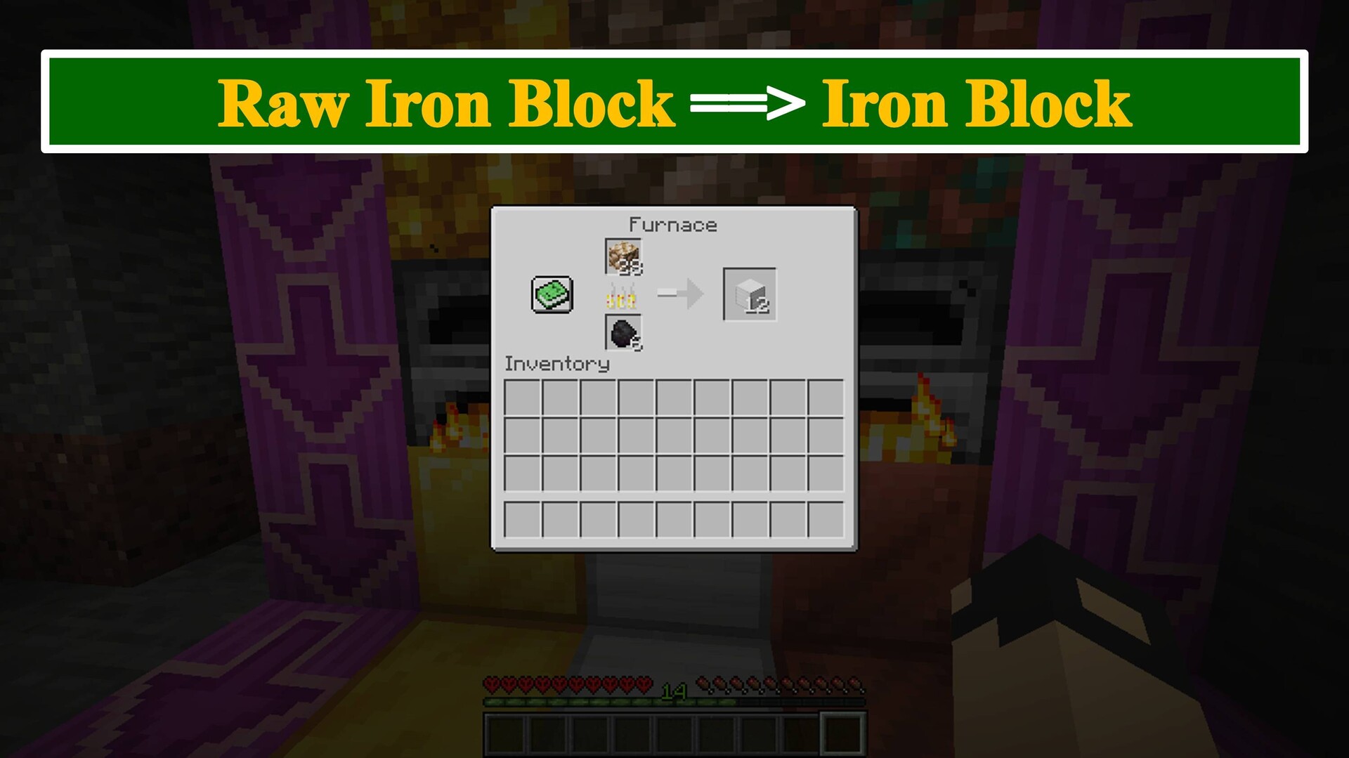 Smeltable Raw Ore Blocks Minecraft Data Pack