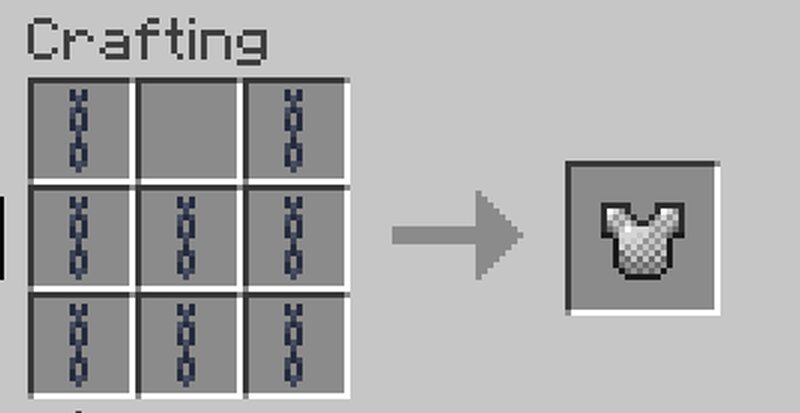 Craftable Chainmail Minecraft Data Pack
