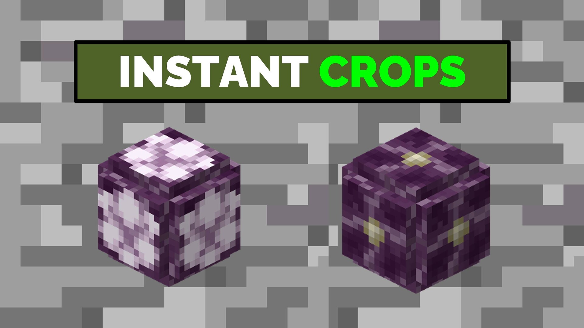Instant Crops // Unlimited Crops Minecraft Data Pack