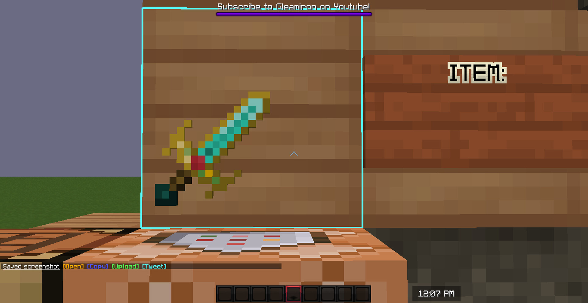 Command Block Sword Minecraft Data Pack