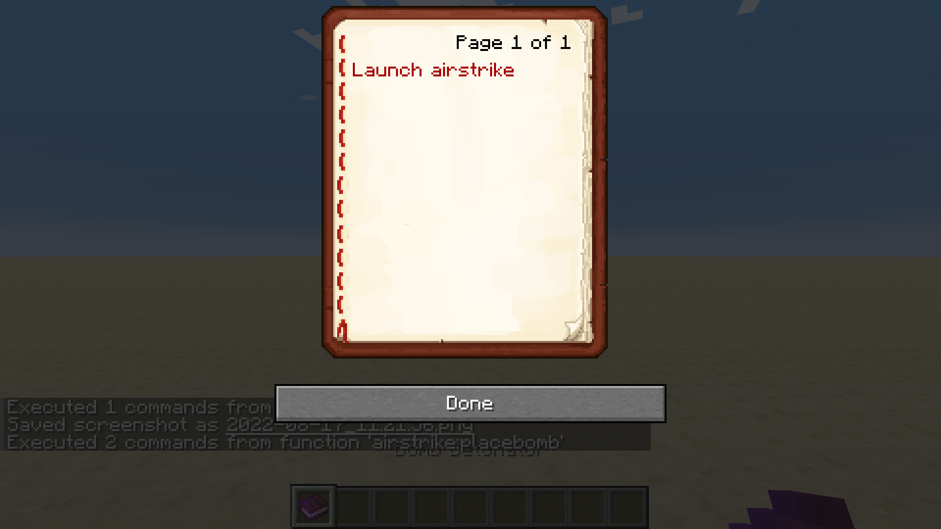 Airstrike go brrrrrrrrrrrrrrrrr! Minecraft Data Pack