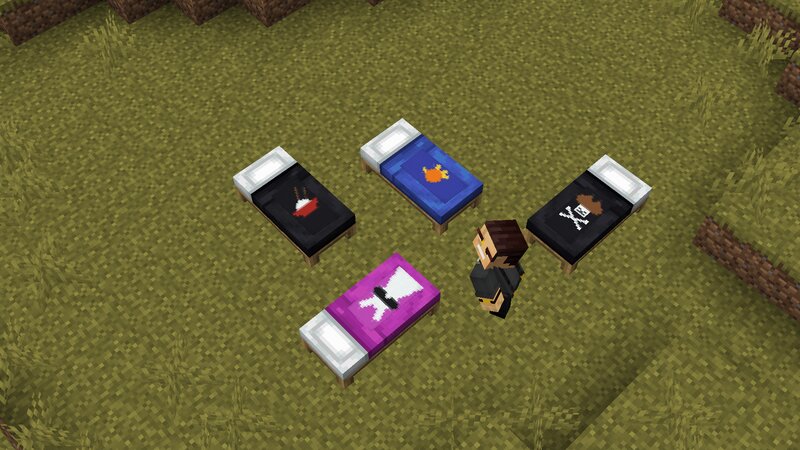 WL Custom Beds - Custom bed patterns using banners! Minecraft Data Pack