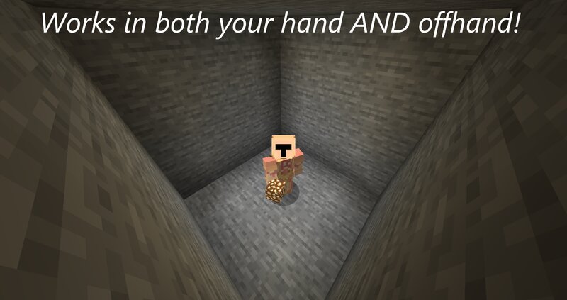 Torch Offhand Light Minecraft Data Pack