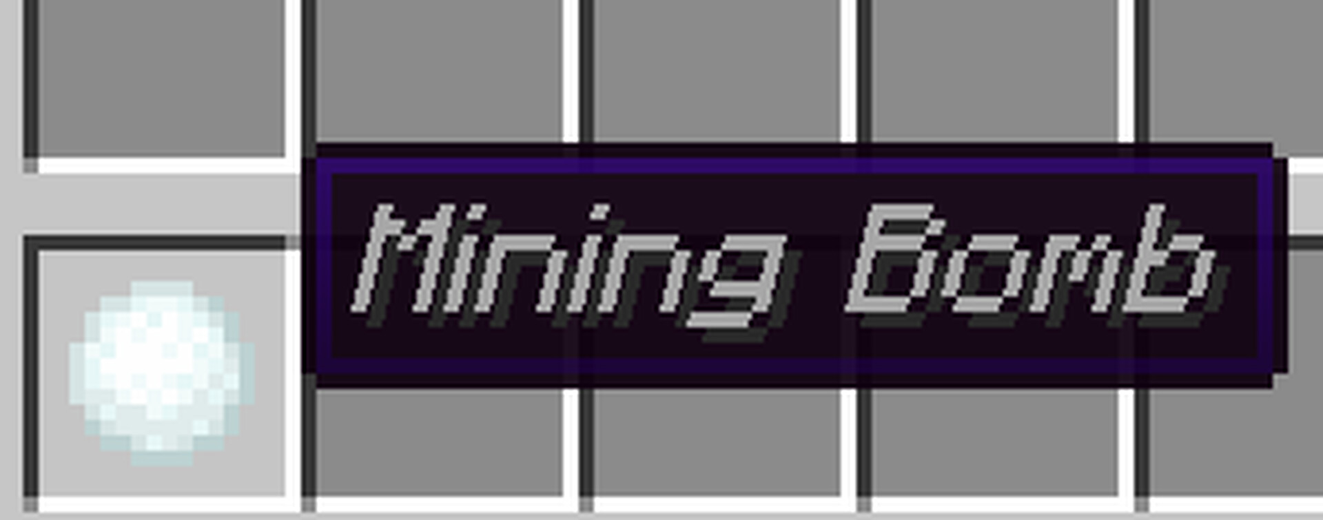 Mining Bomb Minecraft Data Pack