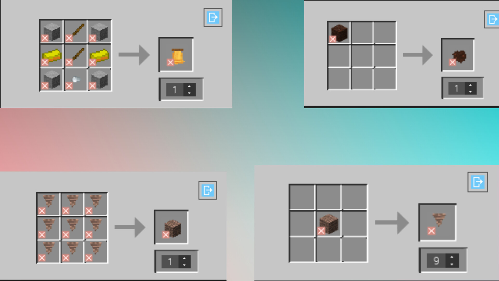 Craft and smelt Minecraft Data Pack