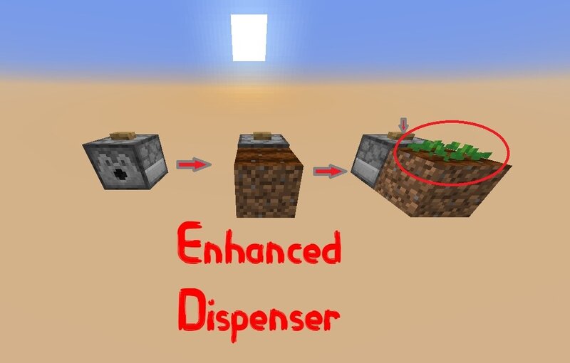 Enhanced Dispenser - Block Placer Minecraft Data Pack