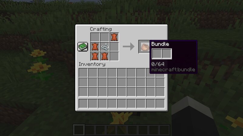Bundle Recipe Minecraft Data Pack