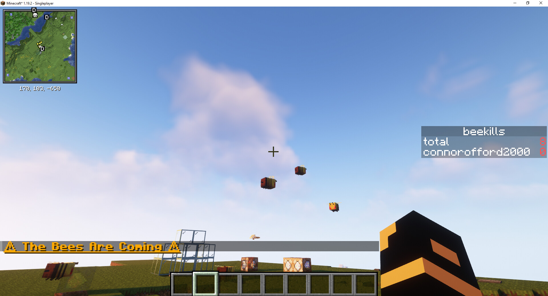 Not The Bees! (DataPack Minigame) Minecraft Data Pack