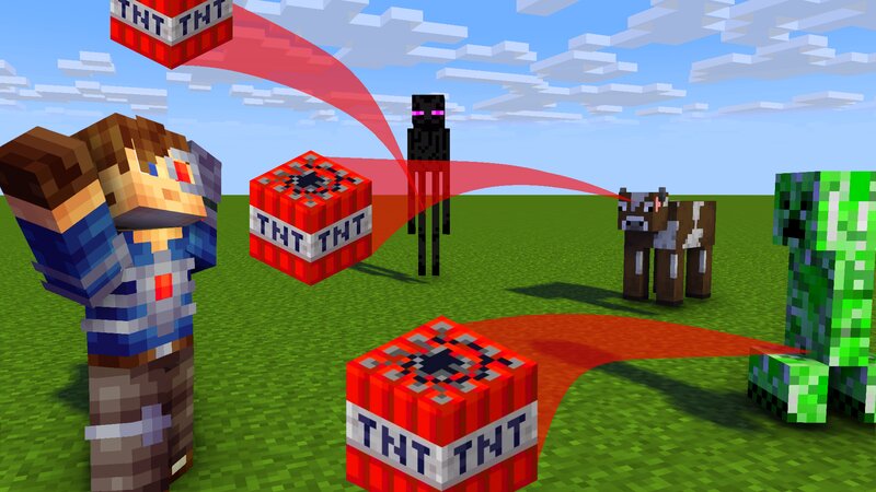 Mobs Throw TNT Minecraft Data Pack
