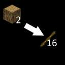 Log to Sticks Minecraft Data Pack