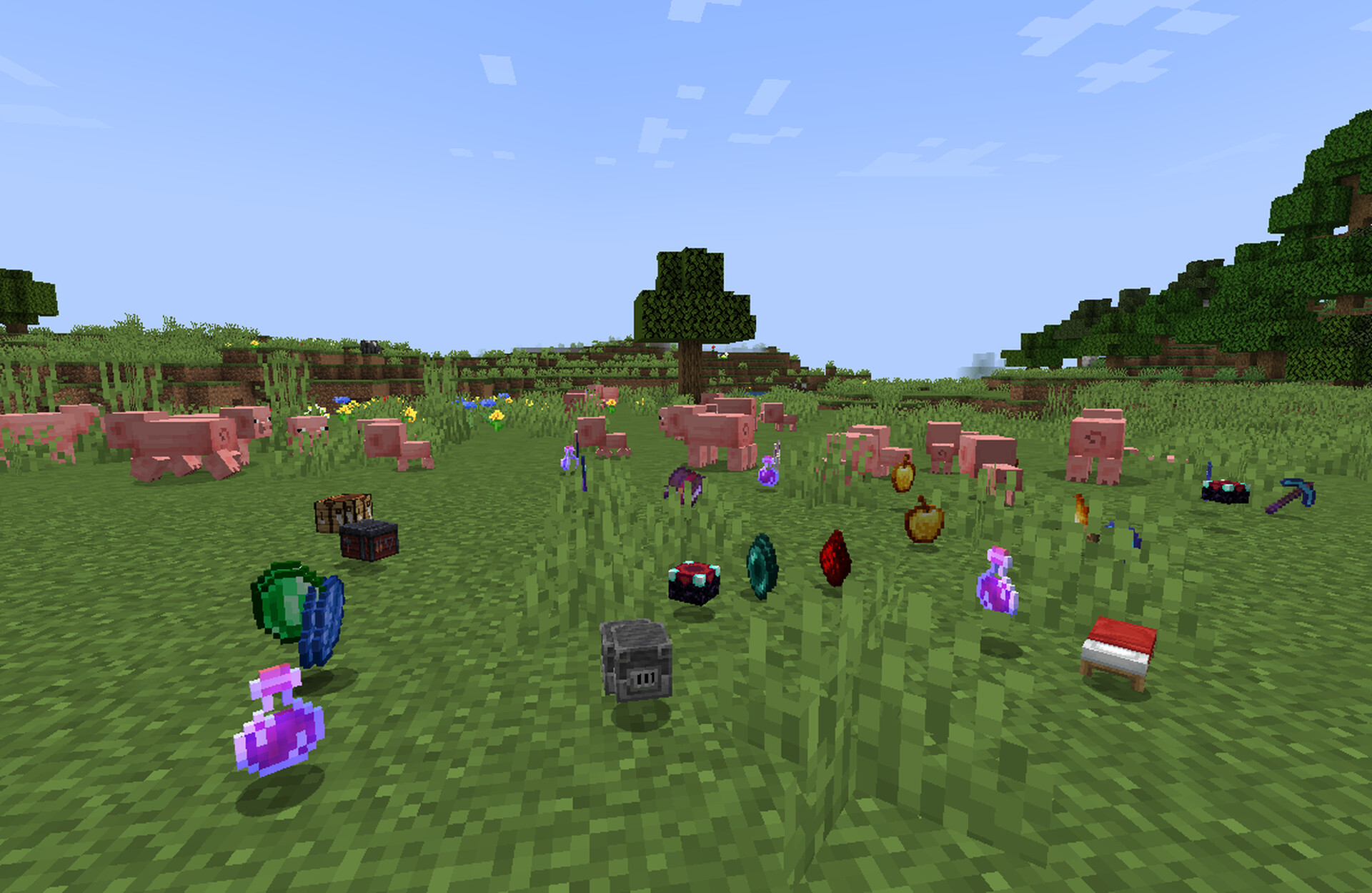 Pig Drop Op Loot [Java] and [Bedrock] Minecraft Data Pack