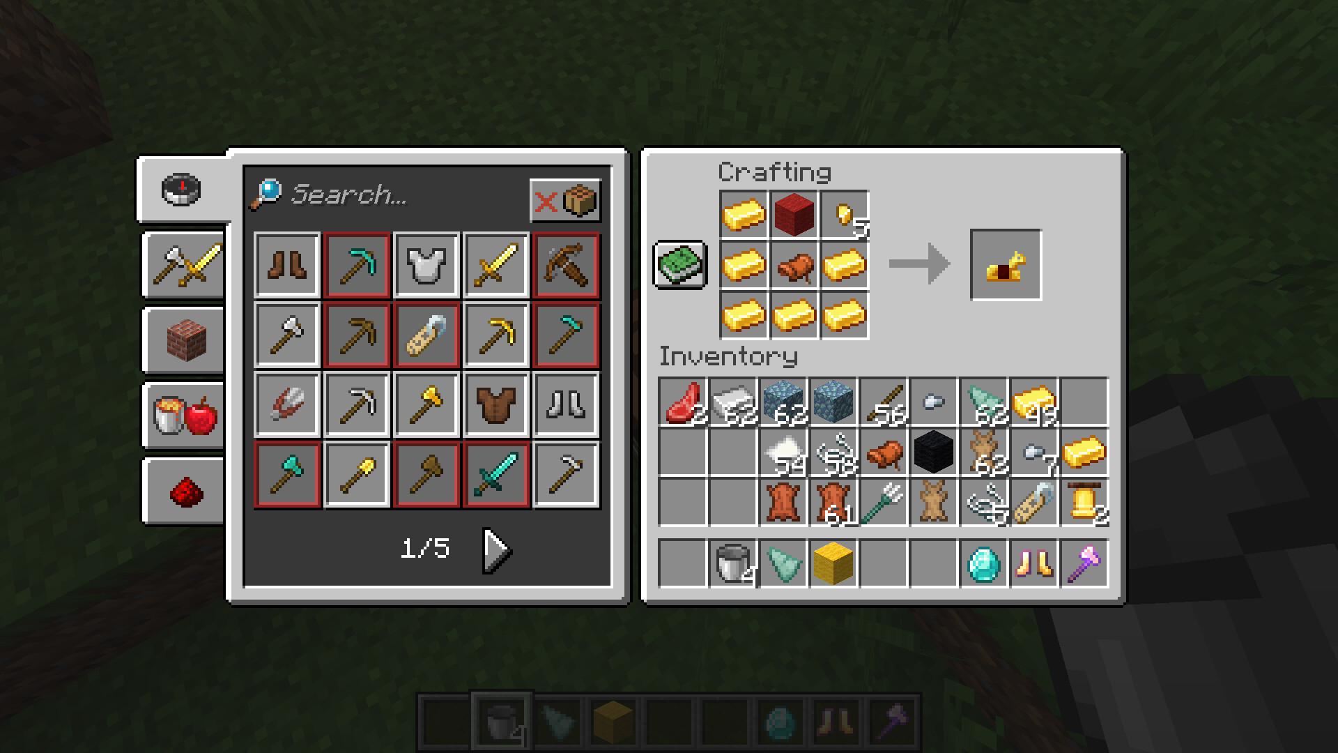 15+ New crafting recipes Minecraft Data Pack