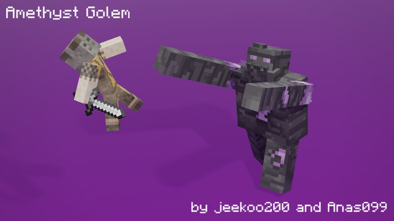 Amethyst Golem Datapack Minecraft Data Pack