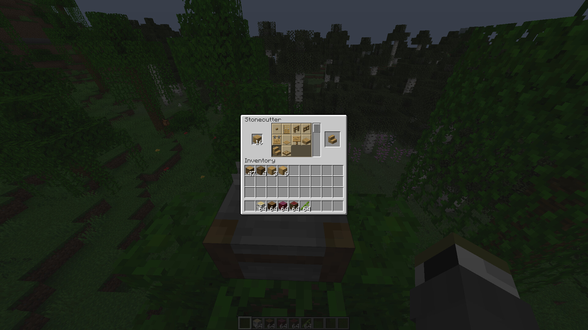 Wood Compatibility in Stonecutters Minecraft Data Pack