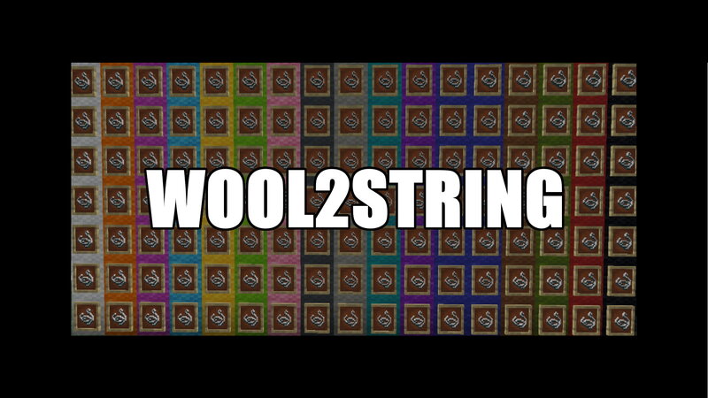Wool to String Converter Minecraft Data Pack