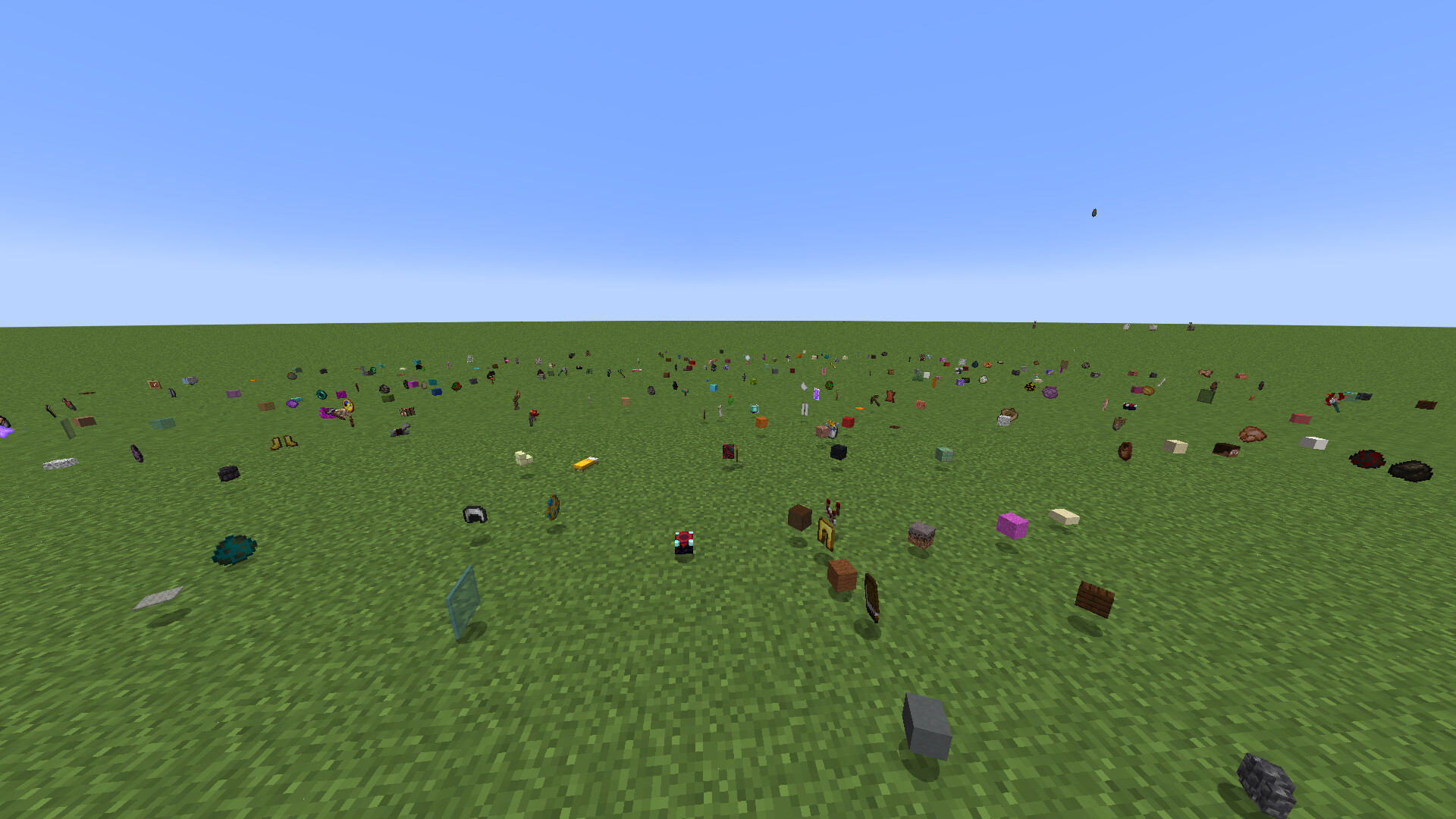 Minecraft But Random Items Rain from the Sky Minecraft Data Pack