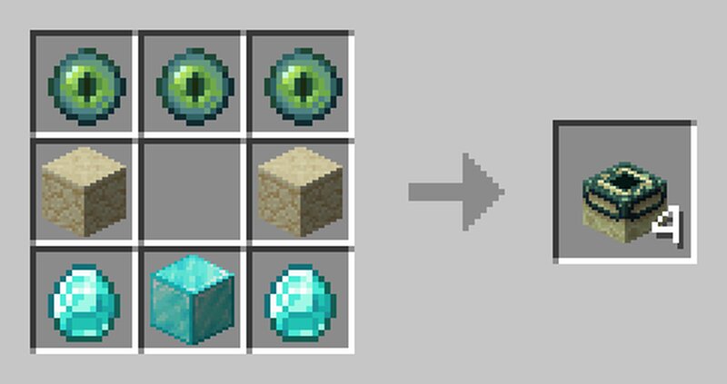 Craft able end portal frame Minecraft Data Pack