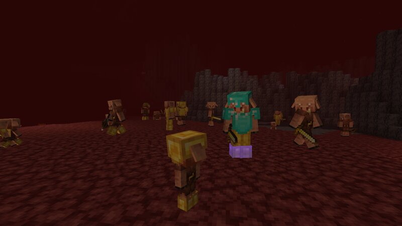 Diamond Piglins (Unbreakable Diamond and Netherite Gear) Minecraft Data ...