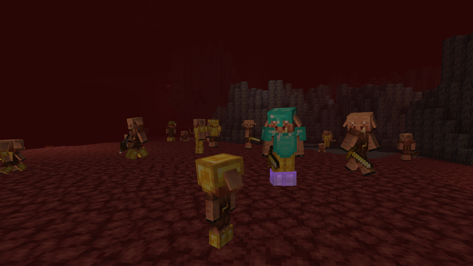 Diamond Piglins (Unbreakable Diamond and Netherite Gear) Minecraft Data Pack