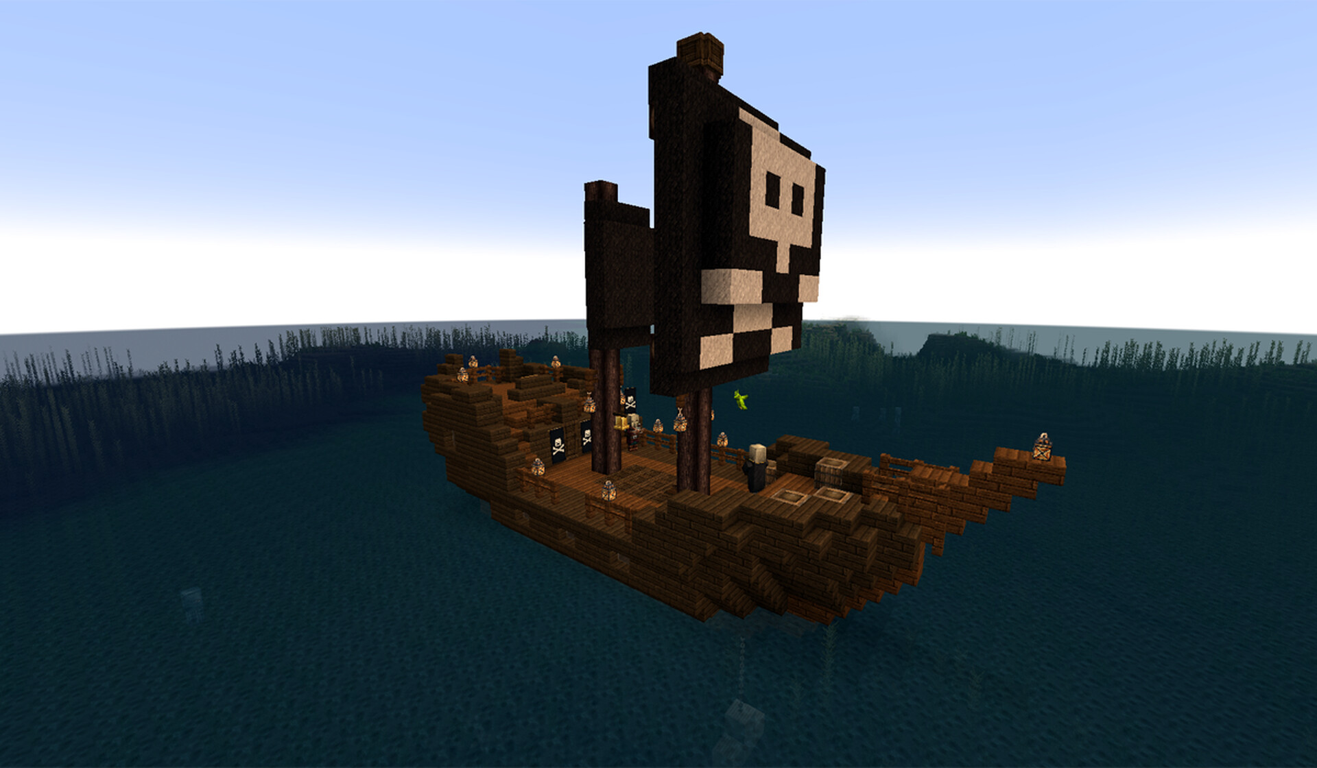 Rainbeau's Ships On Seas (SOS) Minecraft Data Pack