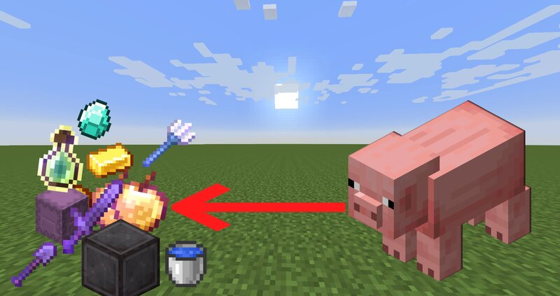 Minecraft But Pig Drop OP Items Minecraft Data Pack