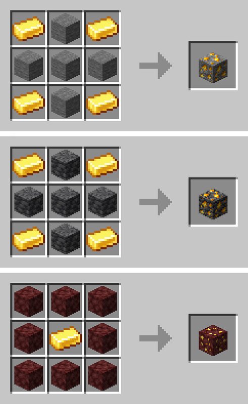 Craftable Ores Minecraft Data Pack