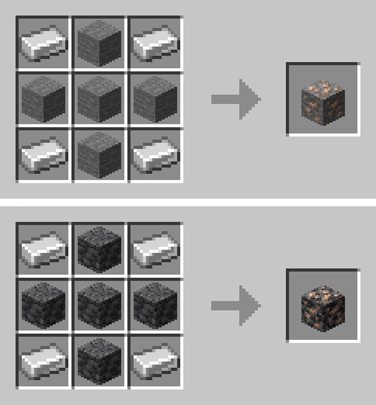 Craftable Ores Minecraft Data Pack