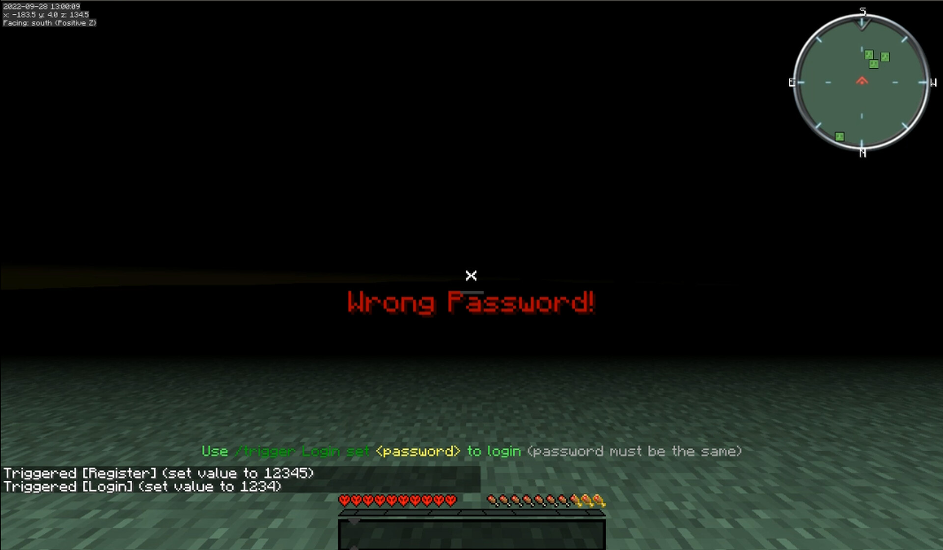 ItsMe v0.1 (AuthMe in Datapack) Minecraft Data Pack