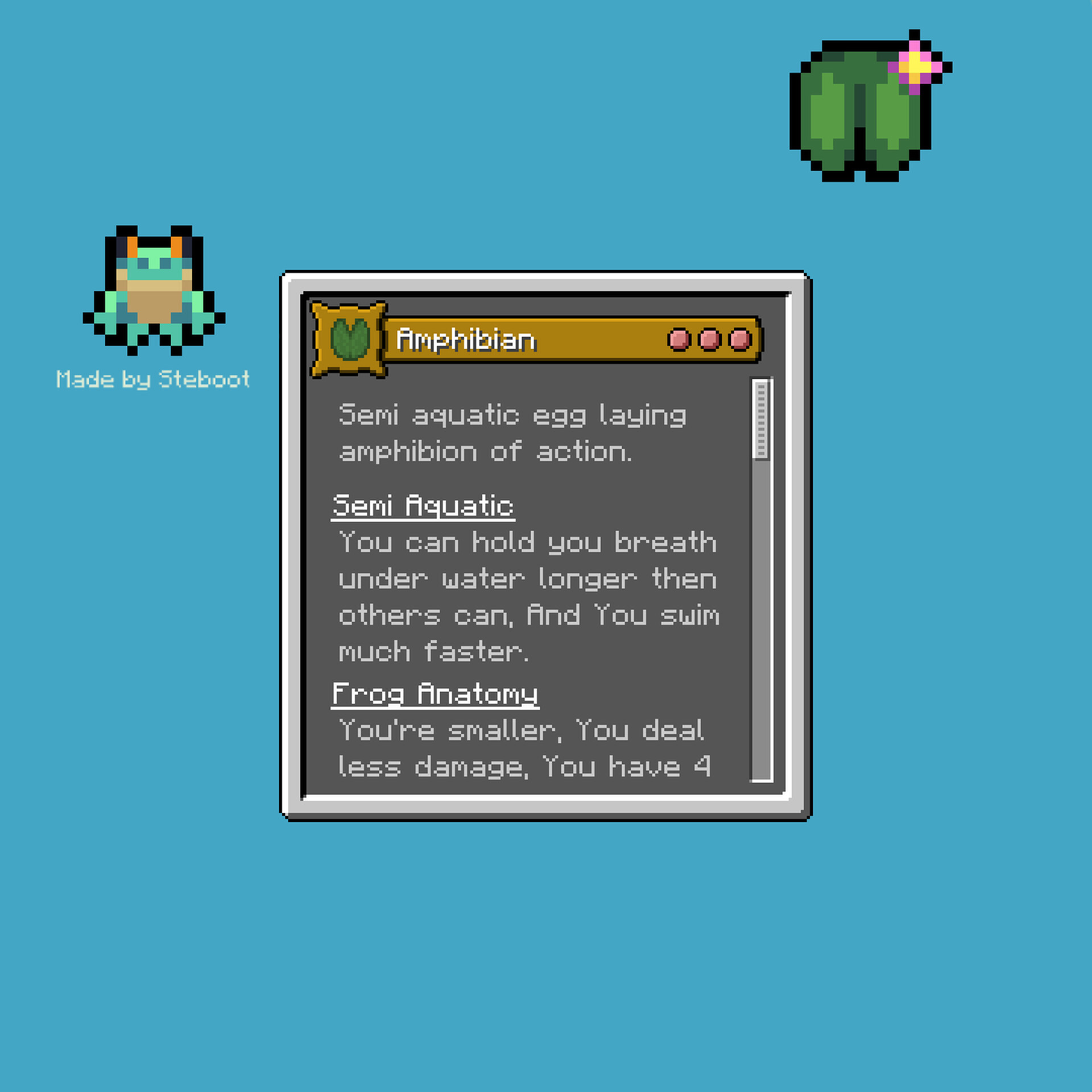 Amphibian Origin Datapack Minecraft Data Pack