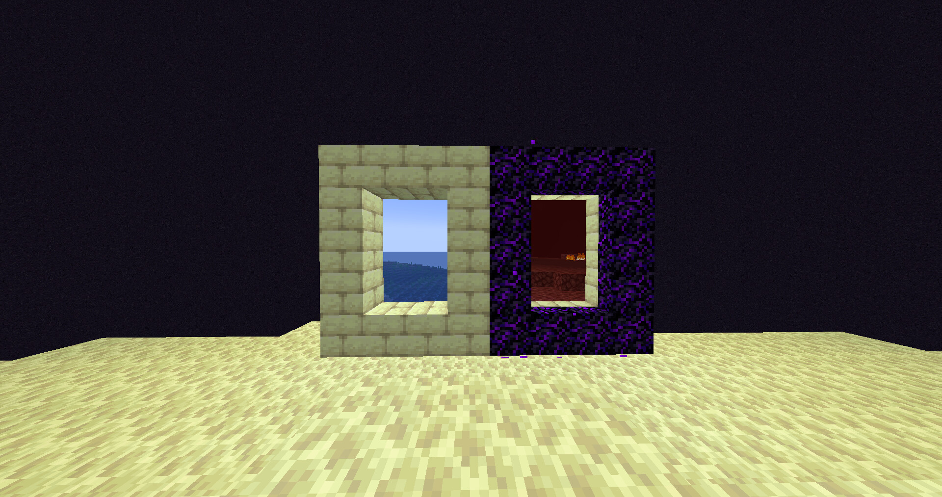 Relative Immersive End Portals Minecraft Data Pack