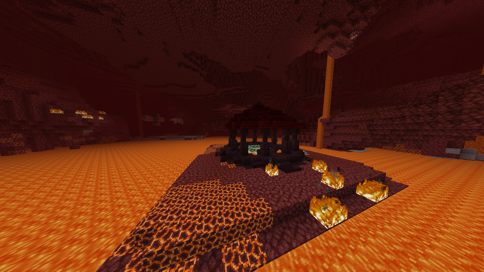 Nether Pavilions (End Portals in the Nether) Minecraft Data Pack