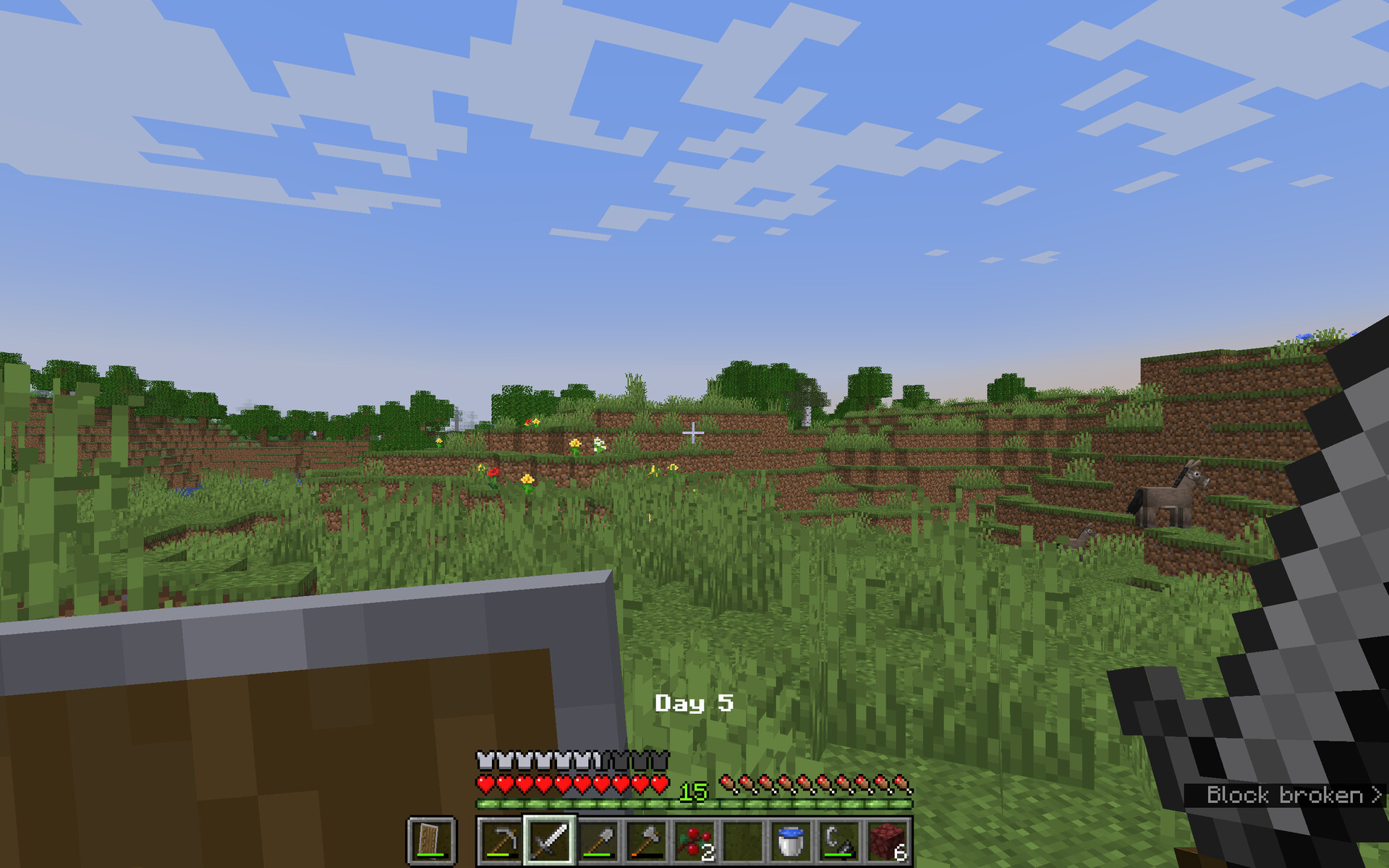 Day Counter Above Hotbar! (Customizable Colors) Minecraft Data Pack