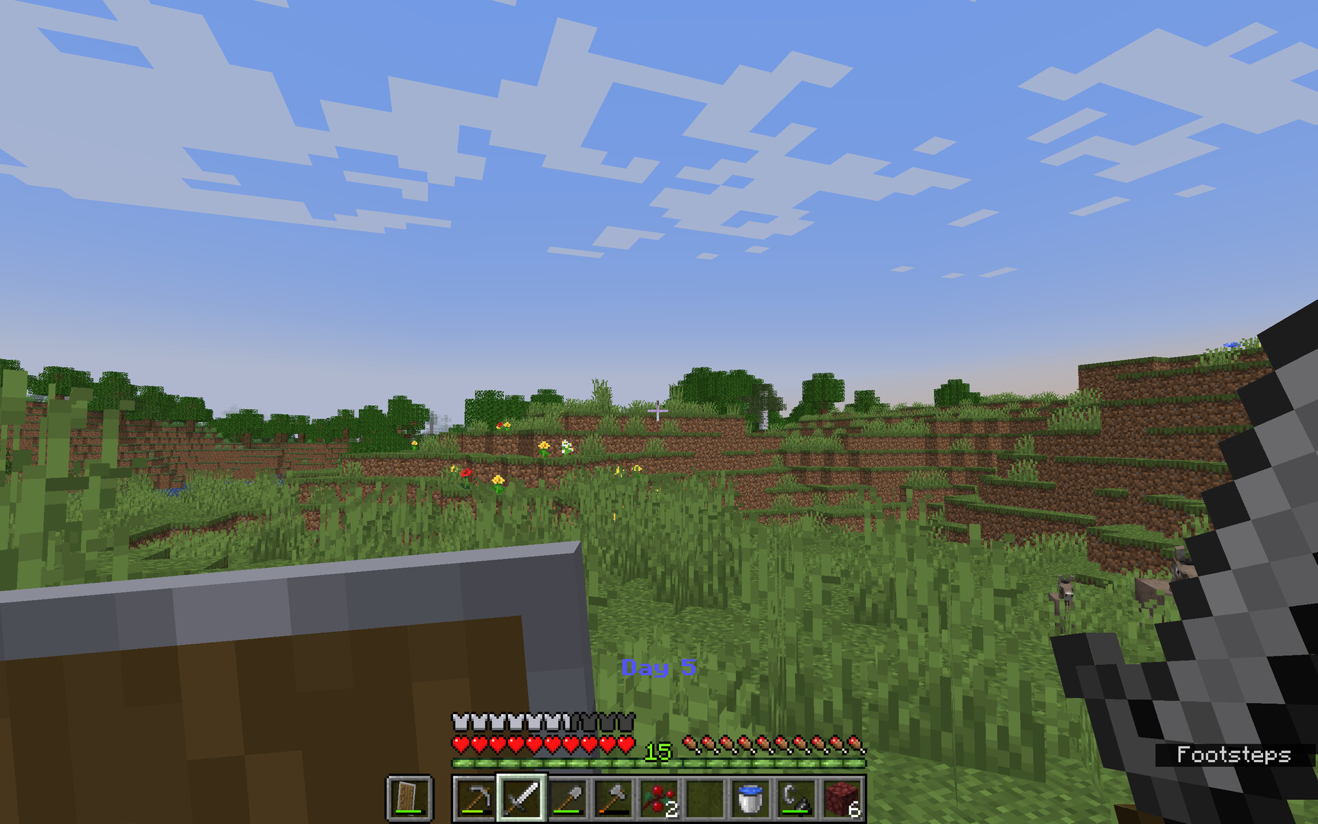 Day Counter Above Hotbar! (Customizable Colors) Minecraft Data Pack