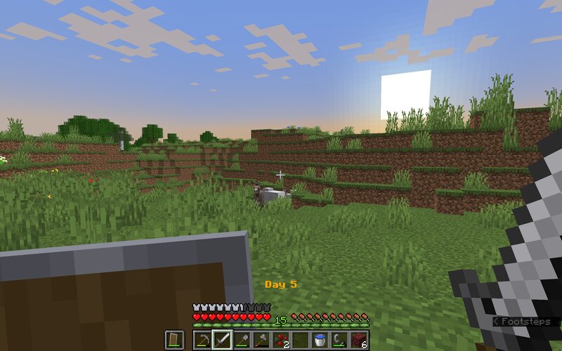 Day Counter Above Hotbar! (Customizable Colors) Minecraft Data Pack