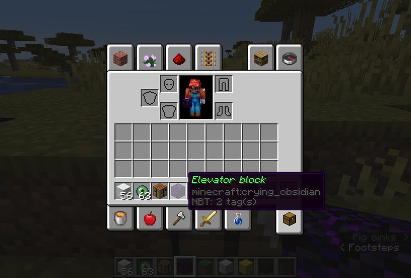 "OpenBlocks Elevator Mod" Replicated as a datapack Minecraft Data Pack