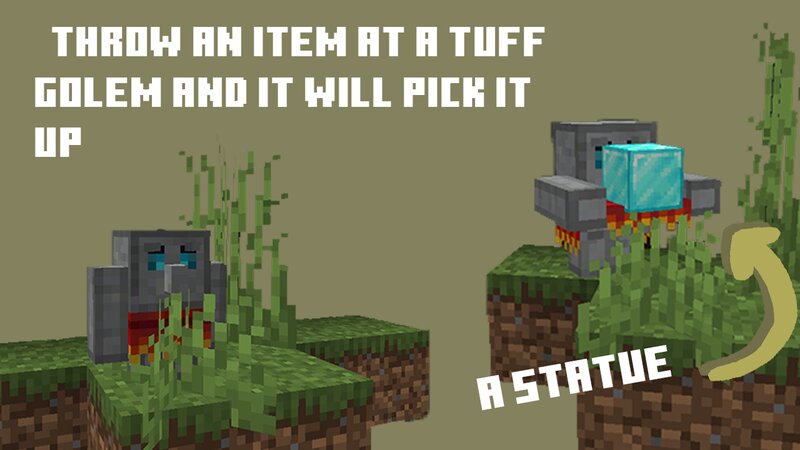 Minecraft LIVE: 2022 Tuff golem Mob Concept! Minecraft Data Pack