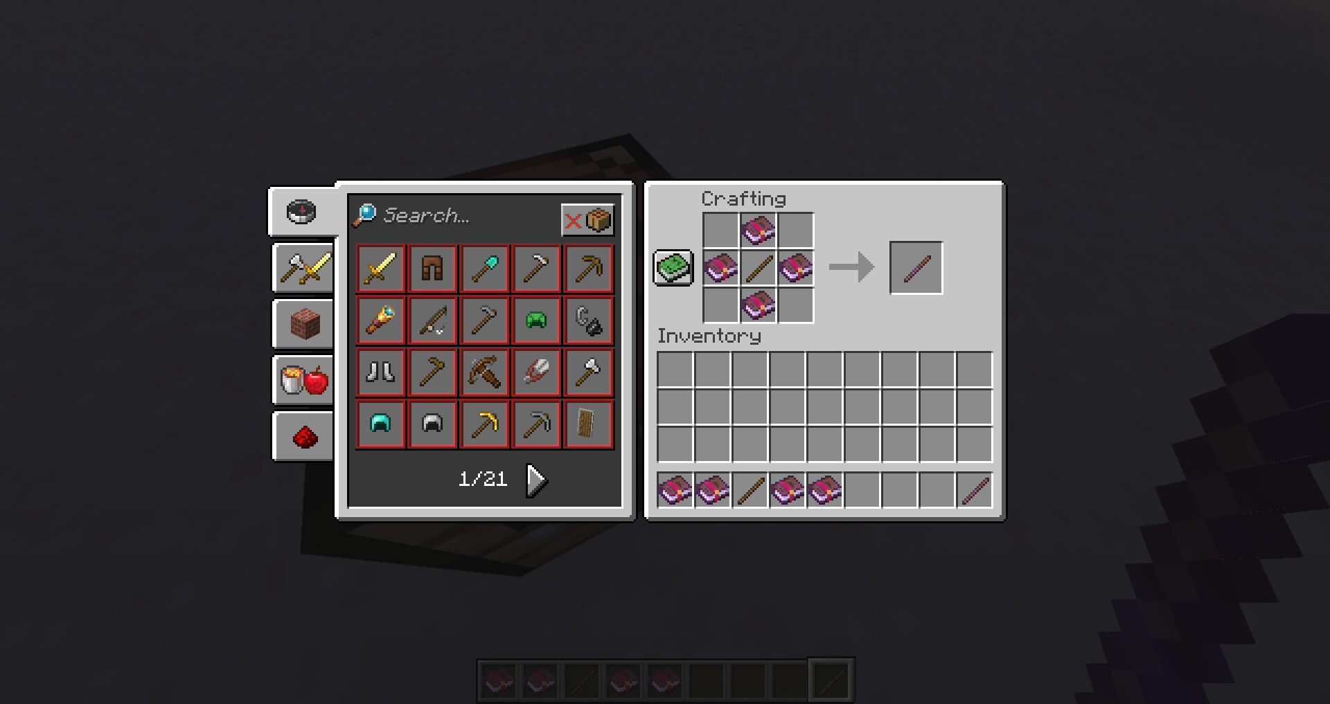 Debug Stick Recipe Minecraft Data Pack