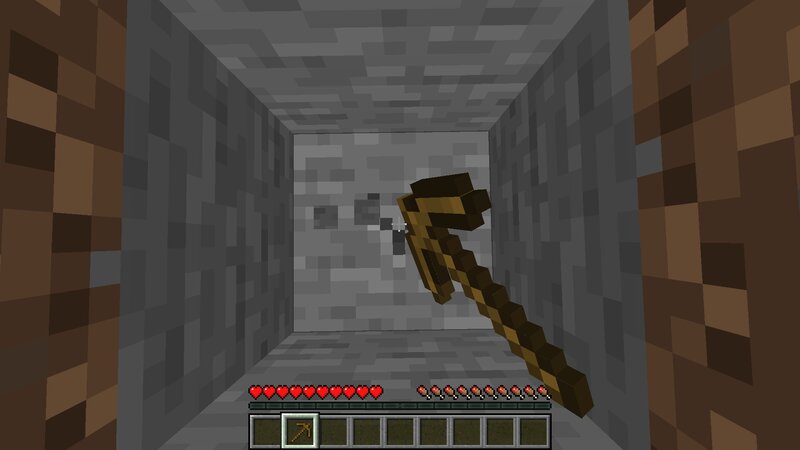 Always Dig Straight Down Minecraft Data Pack