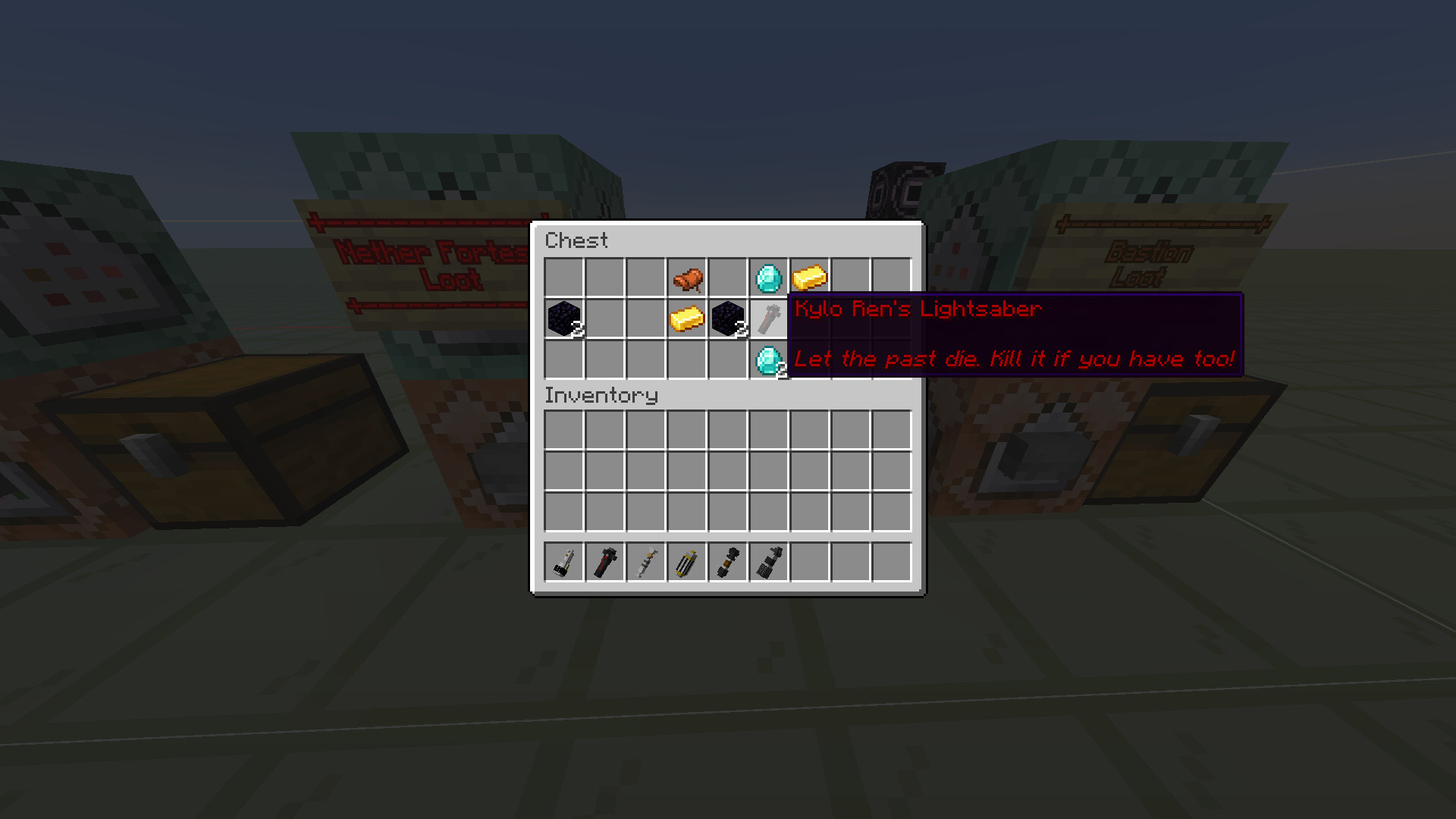 Light-Sabers Datapack Minecraft Data Pack